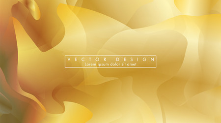 Golden yellow background wave pattern Royalty Free Vector