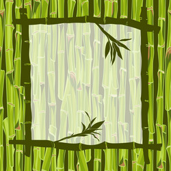 Bamboo background with space for text Royalty Free Vector