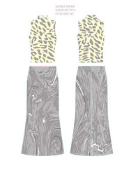 Customizable garment template Royalty Free Vector Image