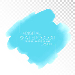 Digital watercolor brush stain colorful Royalty Free Vector