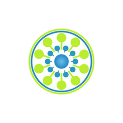 Dot tech logo Royalty Free Vector Image - VectorStock