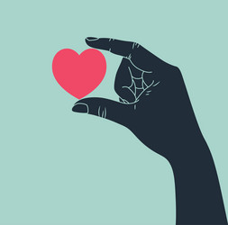 Helping hand benevolence charity fund Royalty Free Vector