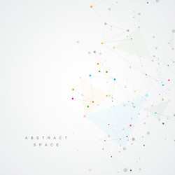 Creative connection with points and lines Vector Image