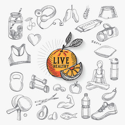 Healthy life icon design Royalty Free Vector Image