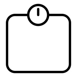 Scales flat icon isolated on white background Vector Image