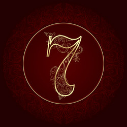 Number 7 Vector Images (over 18,000)