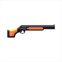 Set of shotgun icons in simple flat style Vector Image