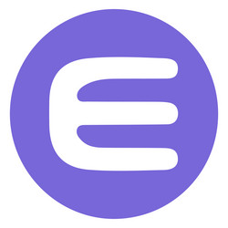 Enjin enj token symbol cryptocurrency logo coin Vector Image