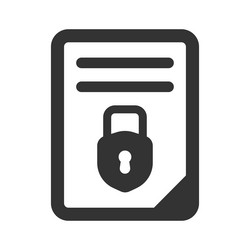 File lock icon Royalty Free Vector Image - VectorStock