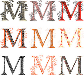 Capital Letter M Decorated Vector Images (over 690)