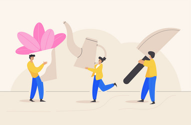 Satisfaction Cartoon Women Vector Images (over 100)