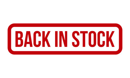 In stock rubber stamp red stock rubber grunge Vector Image