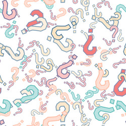 Quiz seamless pattern question marks doubt faq Vector Image