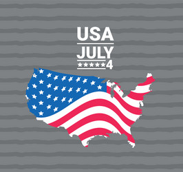 Usa map representation Royalty Free Vector Image