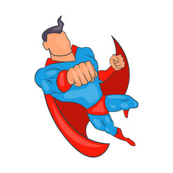 Flying superhero icon action Royalty Free Vector Image
