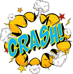 Cartoon - crash Royalty Free Vector Image - VectorStock