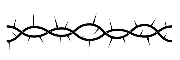 Christian of crown of thorns happy Royalty Free Vector Image