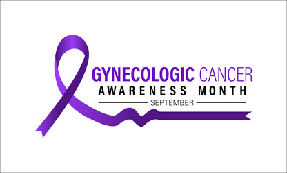 Gynecologic cancer awareness month Royalty Free Vector Image