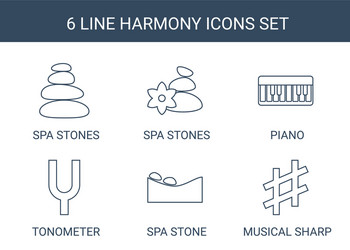 Harmony icons Royalty Free Vector Image - VectorStock