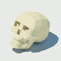 Low Poly Skull Vector Images (over 190)