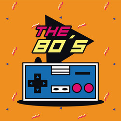 80s technology devices Royalty Free Vector Image