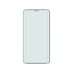 Cell phone screen protector cartoon Royalty Free Vector