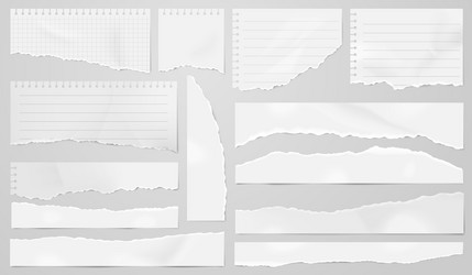 Notebook Paper Ripped Vector Images (over 1,900)
