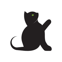 A cat says hello Royalty Free Vector Image - VectorStock