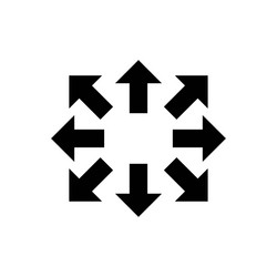 Direction arrow directions icon logo design Vector Image