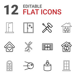 Inside icons Royalty Free Vector Image - VectorStock