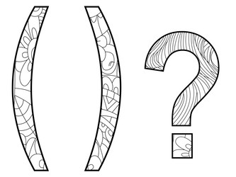 Question Mark Coloring Page