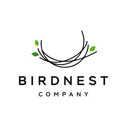 Nest coffee logo icon Royalty Free Vector Image