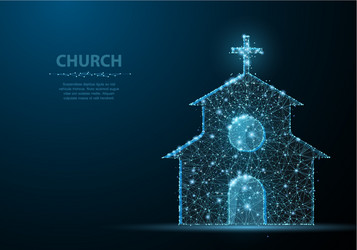 Cross polygonal wireframe jesus christ Royalty Free Vector