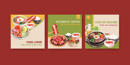 Advertising template with cooking design Vector Image