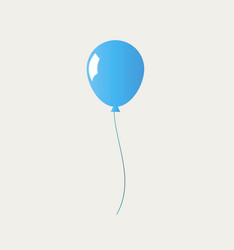 Blue balloon icon isolated on white background Vector Image