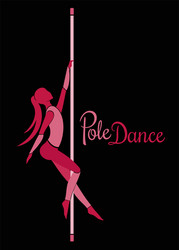 Pole dance Royalty Free Vector Image - VectorStock