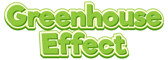 Global warming text for banner or poster design Vector Image