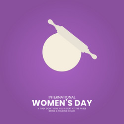 Happy womens day creative ads Royalty Free Vector Image