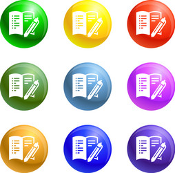 Open book icon simple style Royalty Free Vector Image