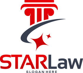 Star law logo designs concept shiny Royalty Free Vector