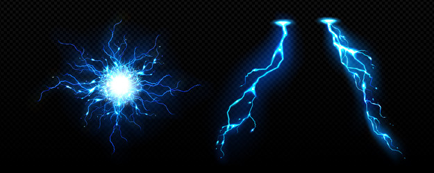 Electric discharge shocked effect for design Vector Image