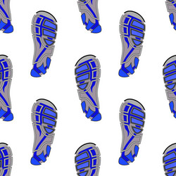 Clean shoe imprints seamless pattern Royalty Free Vector