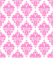 Pink damask wallper Royalty Free Vector Image - VectorStock