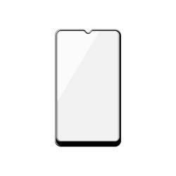 Cell phone screen protector cartoon Royalty Free Vector