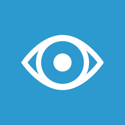 Blue light protected eye symbol causes Royalty Free Vector