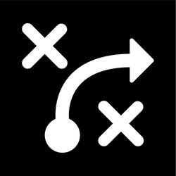 Tactics icon Royalty Free Vector Image - VectorStock