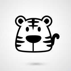 Tiger icon Royalty Free Vector Image - VectorStock