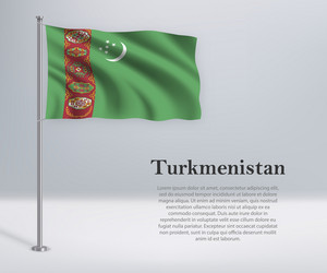 Turkmenistan Symbols Flags Vector Images (over 1,000)