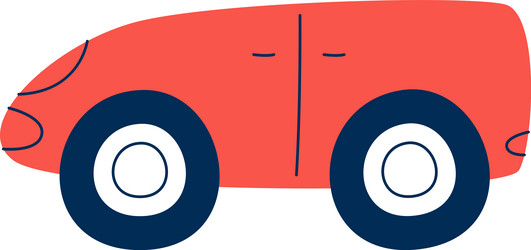 Childish car transport Royalty Free Vector Image