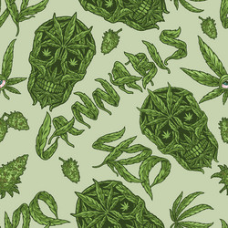 Cannabis Skull Vector Images (over 950)